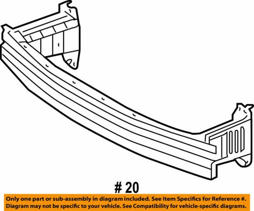 52021-47120 Toyota Reinforcement sub-assy, front bumper 5202147120, New ...