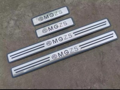 4Pcs MG ZS Stainless Steel Door Sill Protective Scuff Plates | eBay UK