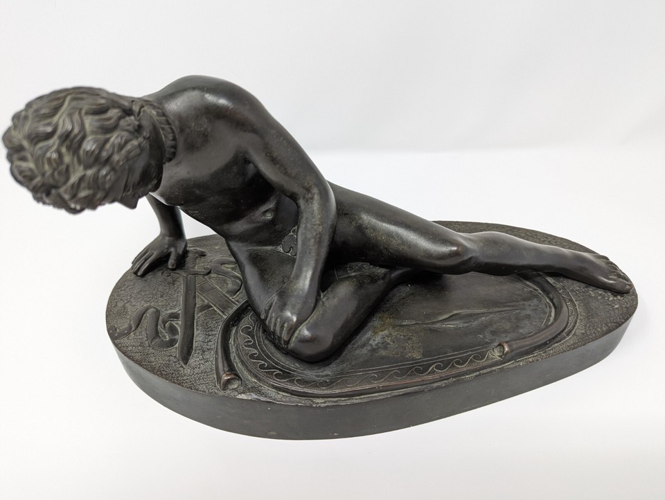 Antique Cast Bronze Grand Tour "The Dying Gaul" Sculpture (c. 1800-1920 ...