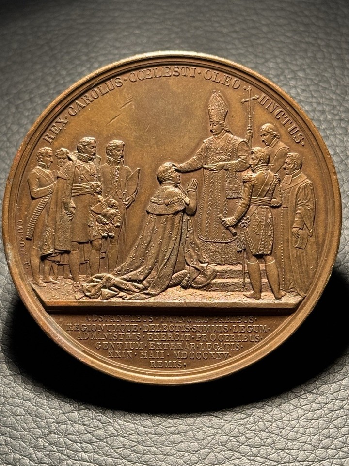 1825 France Bronze Medal Charles X Coronation as King of France | eBay