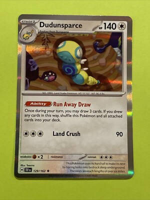 Pokemon - Dudunsparce 129/162 - Reverse Holo Rare - Temporal Forces ...