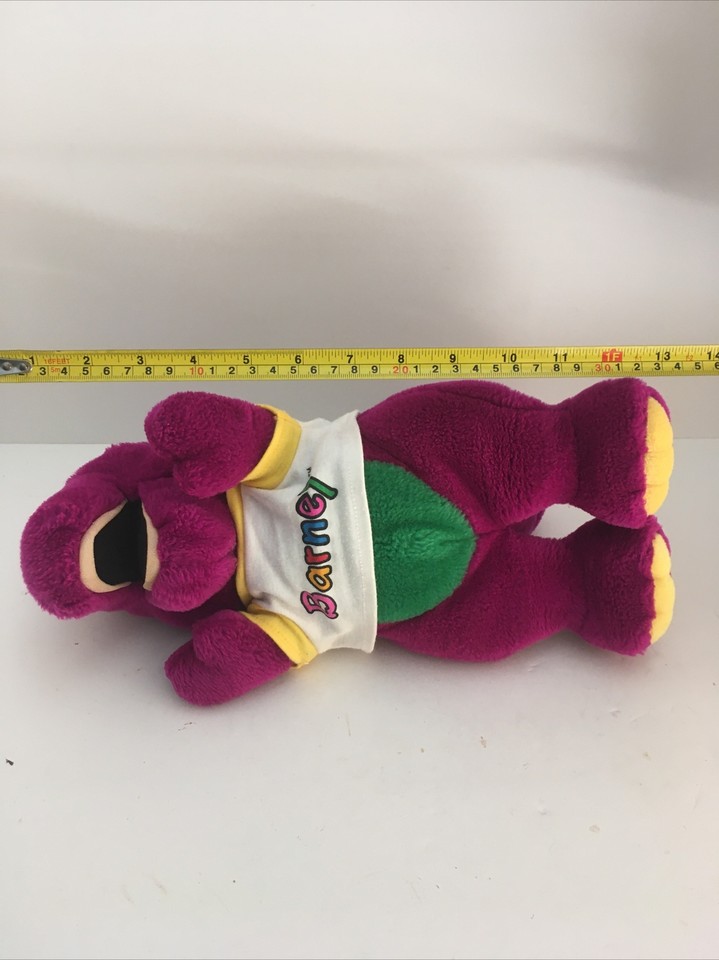 Vtg Dakin Barney 13” Plush 1992 The Lyons Group Stuffed Barney With T ...