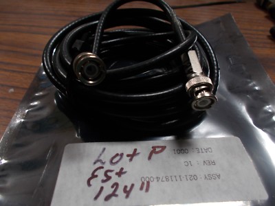 BELDEN 8241 59/U CABLE EST. 124" AWM 1354 SHIELDED E34972, 50 OHM BNC ...