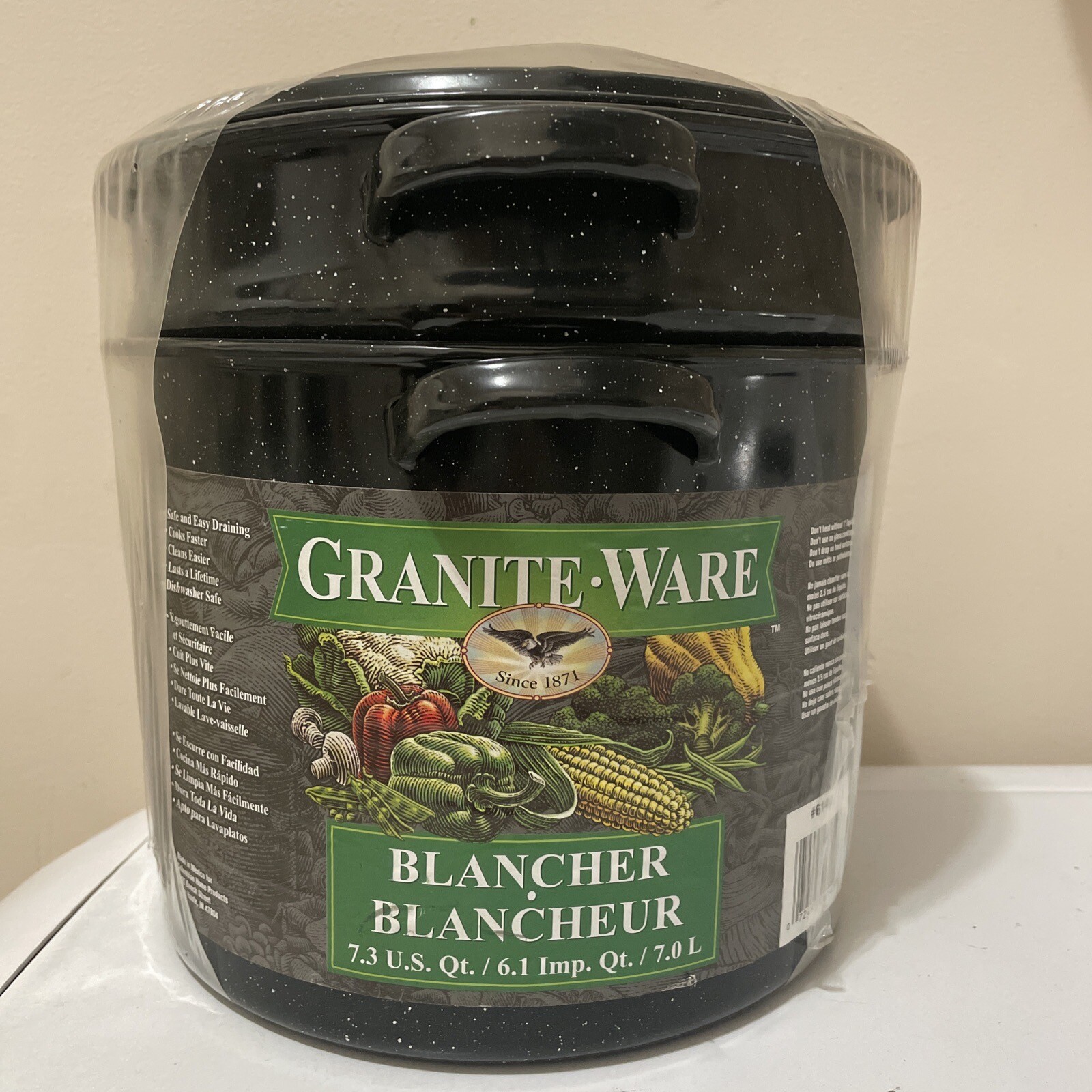 Granite Ware 6140 Blancher 7.5-quart 3-piece Set w/ Drainer Insert ...