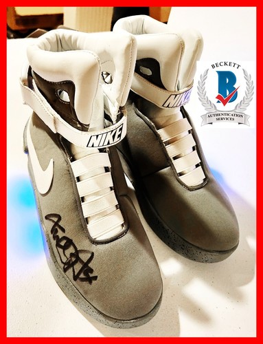 🔥 Michael J. Fox Back To The Future 2 Signed Nike Mags Mag Sneakers ...