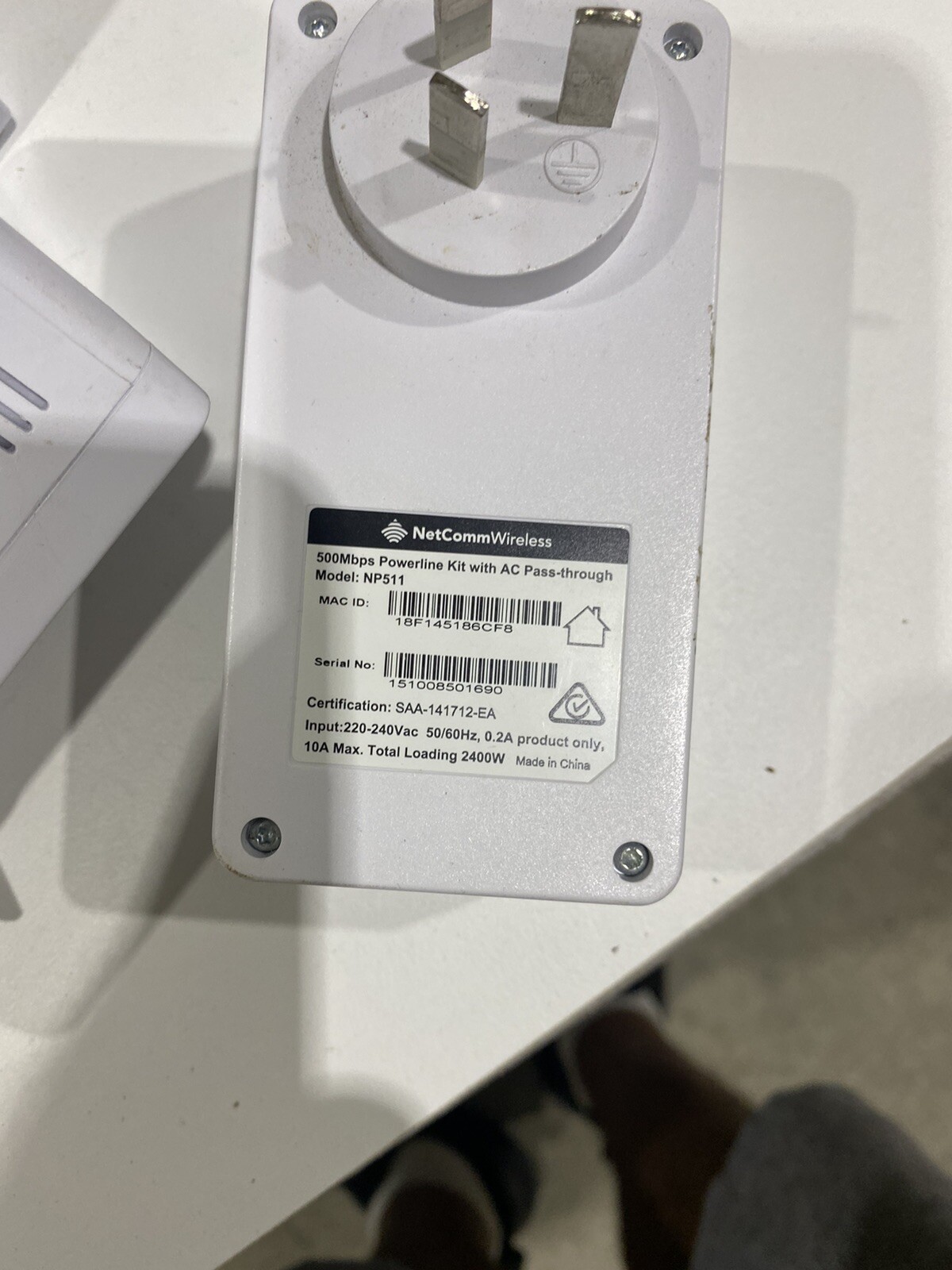 NP511 Netcomm Powerline Adapters Upto 500mbps paired Set Of 4 | eBay ...