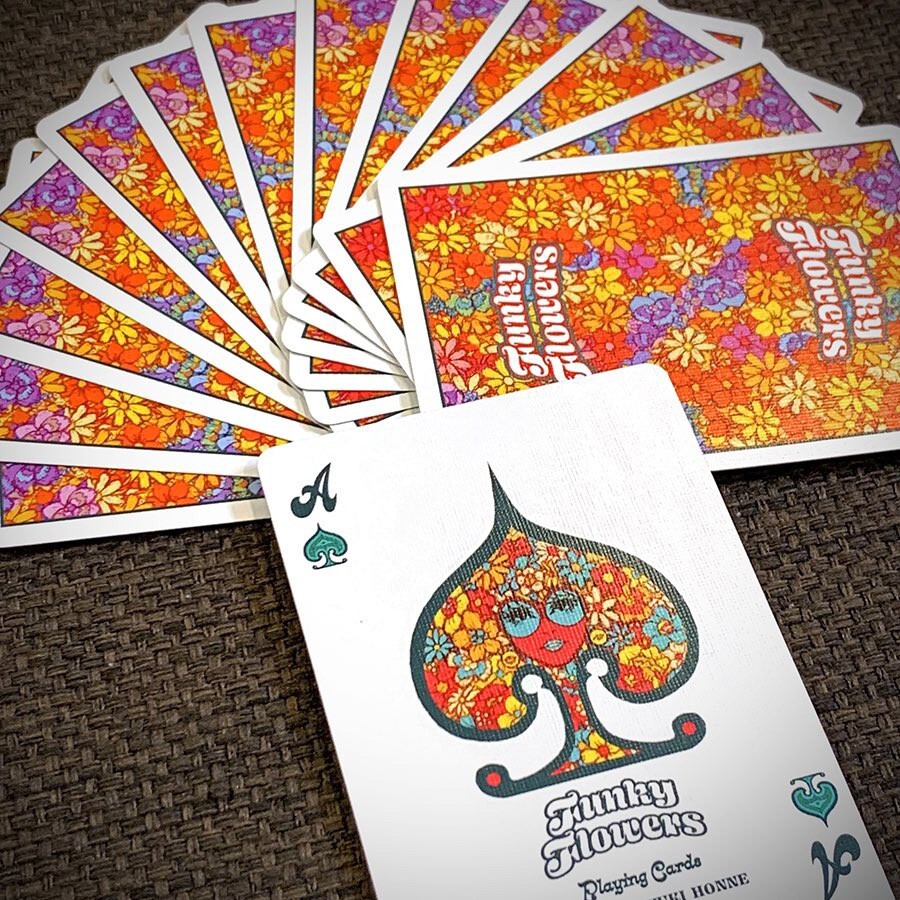 Bicycle Funky Flowers Playing Cards Deck designed by Yasuyuki Honne ...