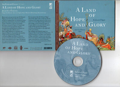 EDWARD ELGAR "A Land Of Hope And Glory" (CD Digipack) Jean-Luc Etienne ...