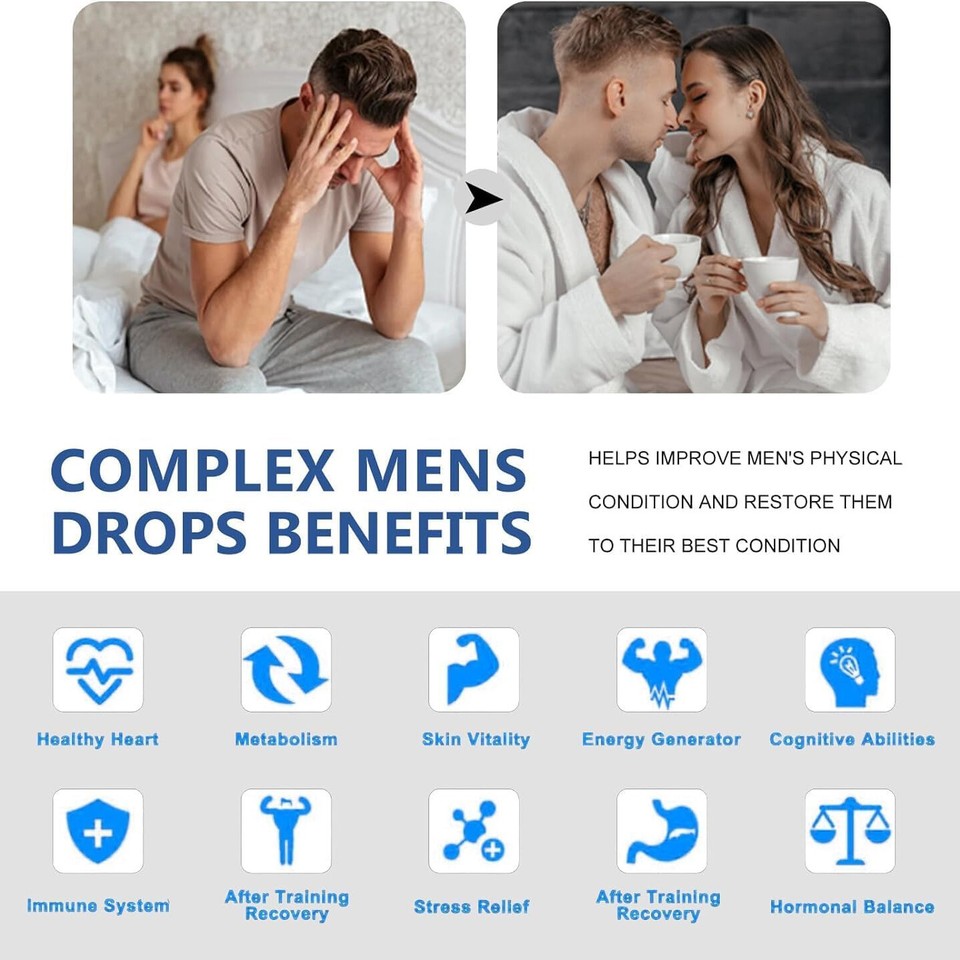 Complex Men's Drops Super Potent Version, Secret Drops for Strong Men ...