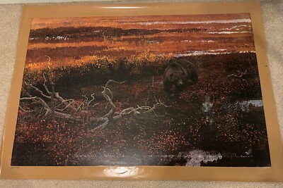 AUTHENTIC ARTAGRAPH OIL PAINTING"RAMBLIN GRIZZLY"BY ROBERT KUHN SIGNED ...