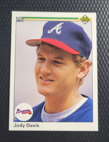 1990 Upper Deck JODY DAVIS Atlanta Braves Career Stats Baseball MLB ...