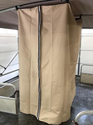 CRO Changing Room Pontoon Boat Privacy Curtain/Tent Beige | Lifetime ...