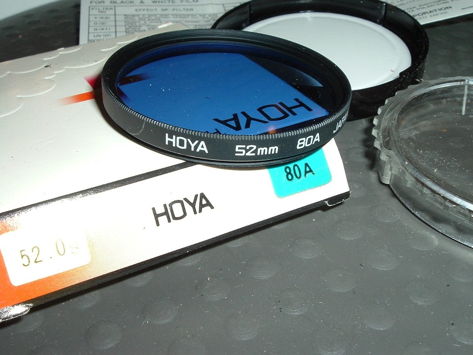 52mm Hoya 80A blue filter. | eBay