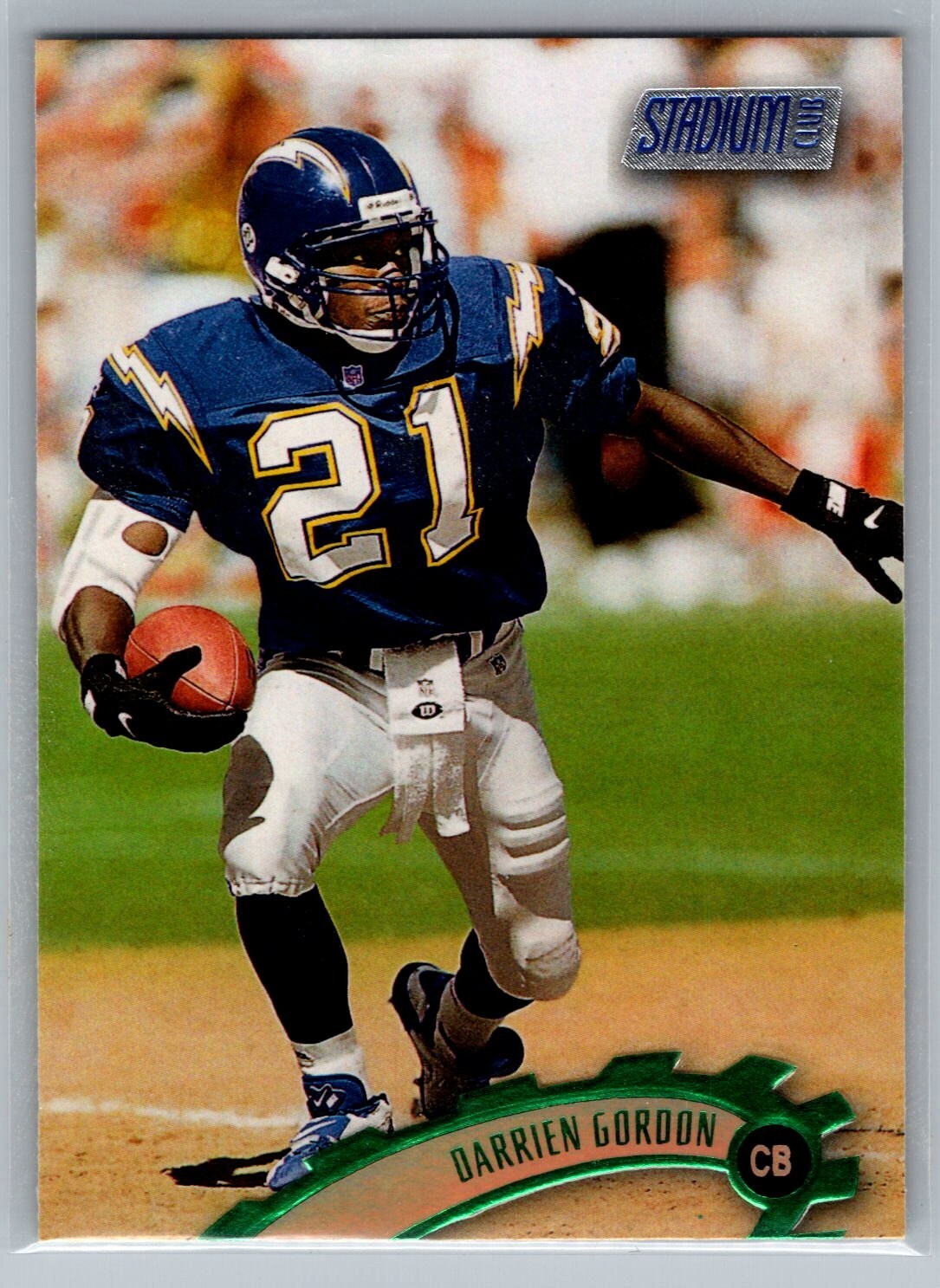 1997 TOPPS STADIUM CLUB CARD # 265 Darrien Gordon - San Diego Chargers ...