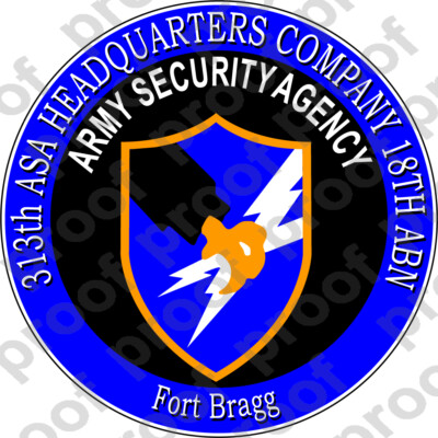STICKER US ARMY 313th ASA HEADQUARTERS CO | eBay