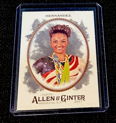 LAURIE HERNANDEZ Rookie 2017 Topps Allen and Ginter USA GYMNASTICS NM+ ...