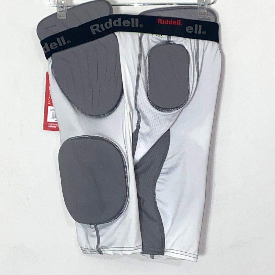 Riddell 5 Piece Integrated Girdle Adult Small Compression Shorts White ...