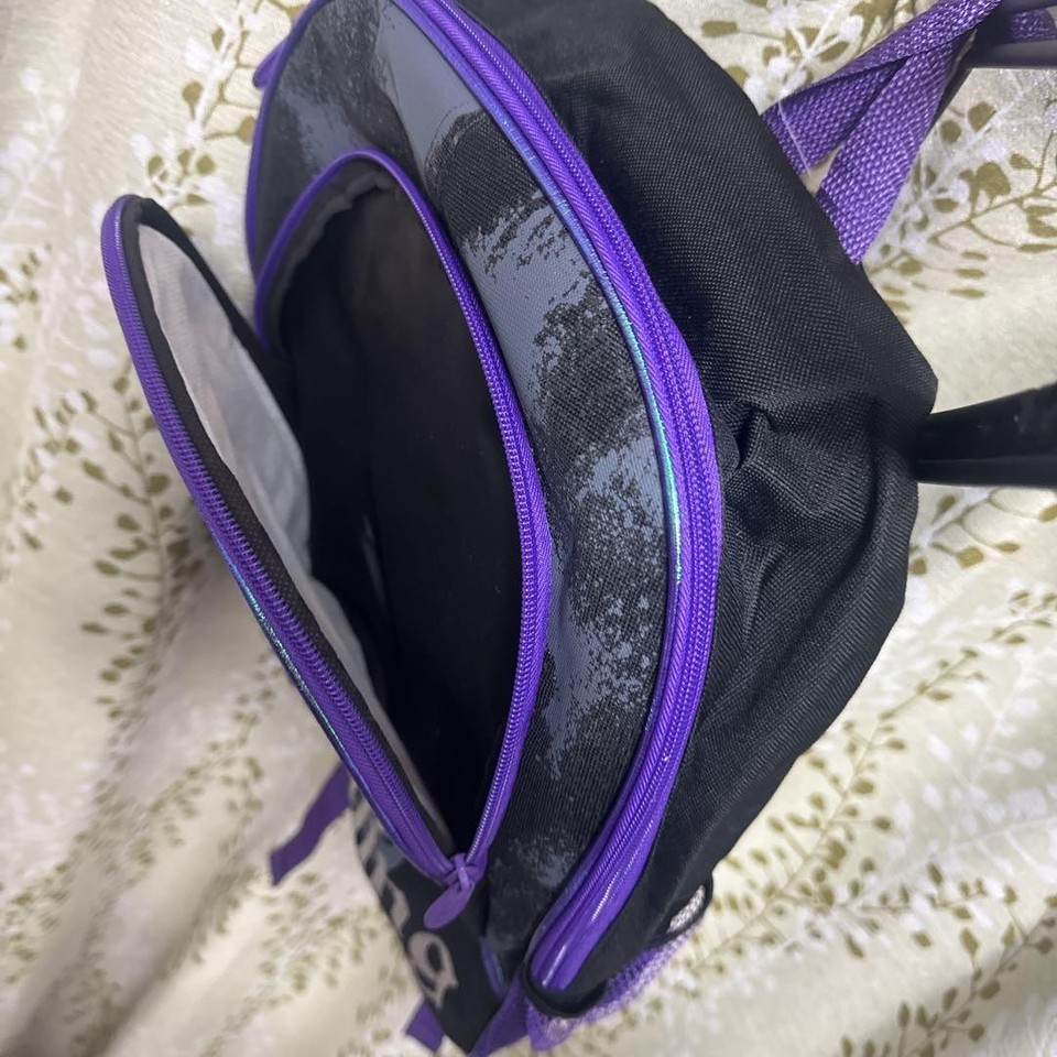 Disney Descendants Backpack Black/Purple Kids School Bag Durable Nylon ...