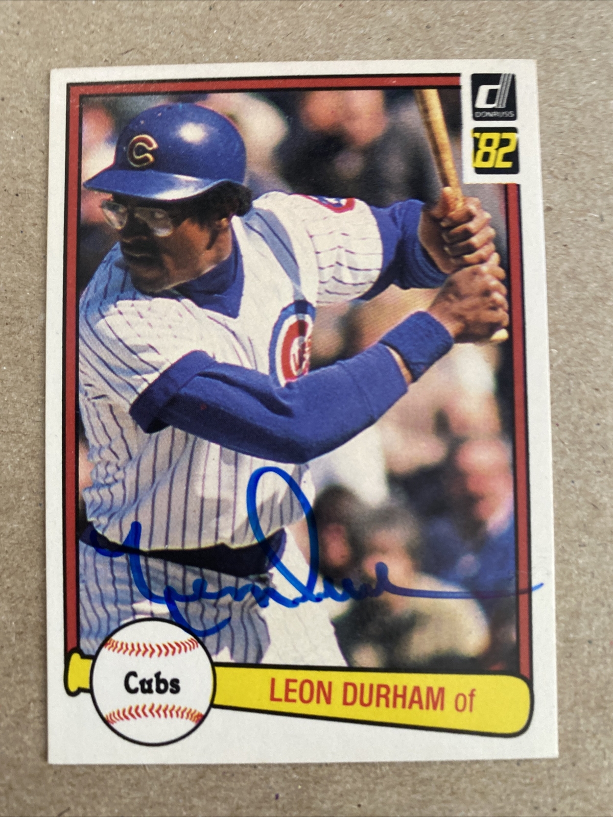 1982 DONRUSS #151 Leon Durham AUTOGRAPHED Card - CHICAGO CUBS | eBay