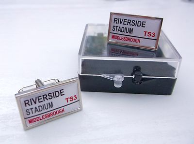 MIDDLESBROUGH BORO ROAD BADGE STREET SIGN MENS CUFFLINKS GIFT | eBay