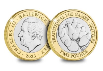 JERSEY TWO POUND COIN TRADITIONAL PUB GAMES SKITTLES 2023 2 BU UNC | eBay