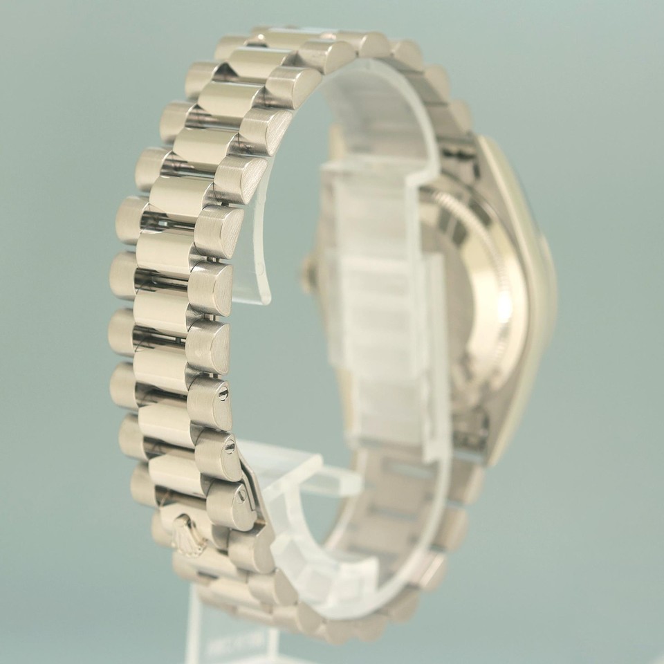 MINT Rolex President Day Date 18239 White Roman Double Quick Set White ...