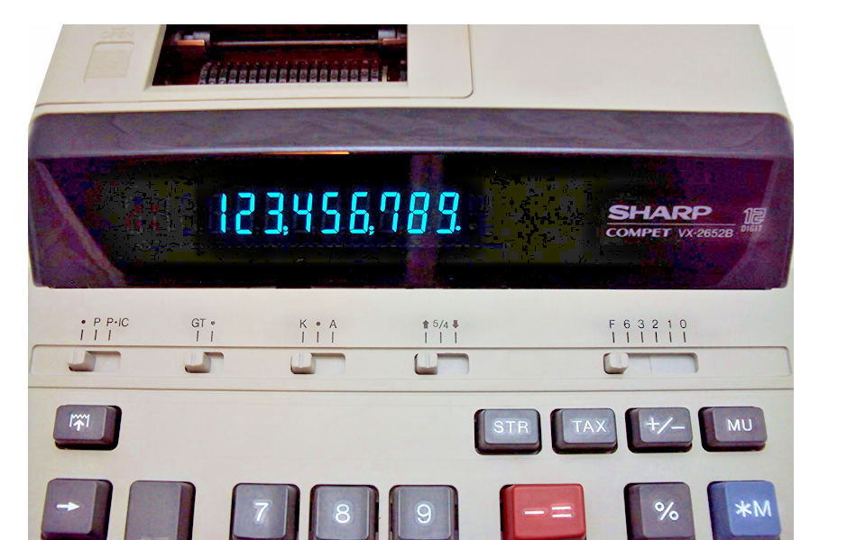 Sharp COMPET VX-2652B Scientific Printing Calculator | eBay