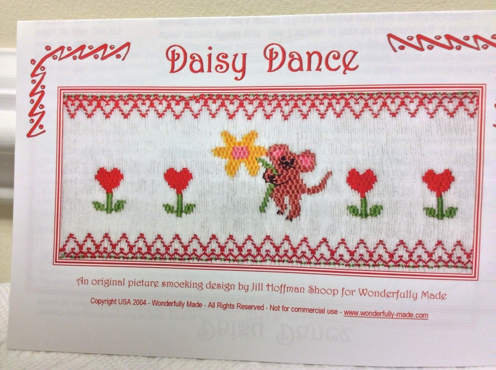 WONDERFULLY MADE SMOCKING PLATE- DAISY DANCE | eBay