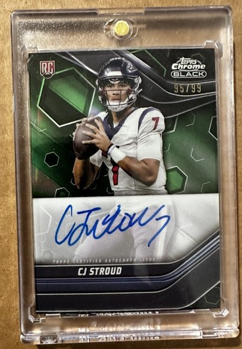 2023 Topps Composite CJ Stroud Topps Chrome Black Green Refractor Auto ...