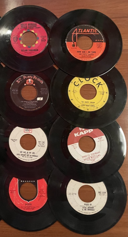 45 RPM Record Lot of 100+ Singles 1950s-1970s - Pop, R&B, Rock, Oldies ...