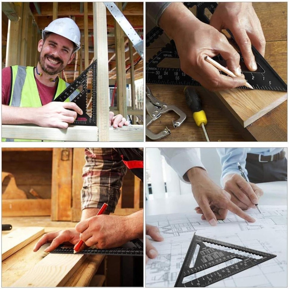 12 Inch Carpenter Square Tool Rafter Framing Square Construction ...