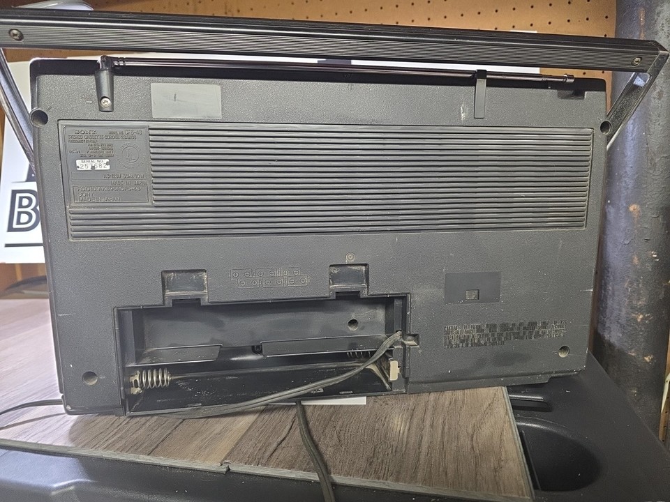 Vintage Sony CFS- 43 Boombox blaster Cassette Player PLEASE READ | eBay