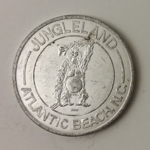 Jungleland Atlantic Beach, NC Aluminium Winner Prize Token 28mm | eBay