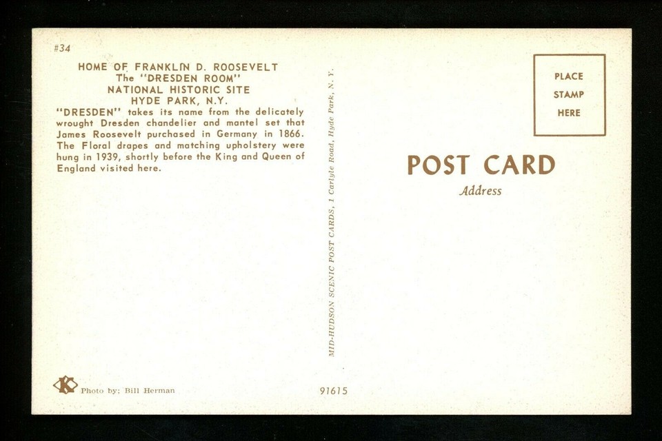 President postcard Franklin D Roosevelt FDR home Hyde Park, NY | eBay