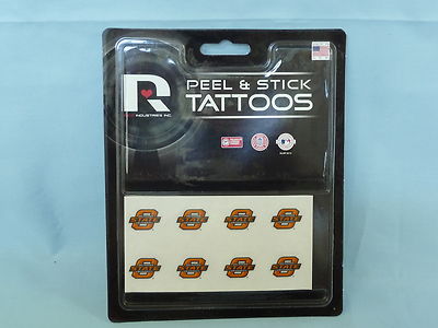 OKLAHOMA STATE COWBOYS Peel and Stick TATTOOS NIP by RICO Quantity of 3 ...