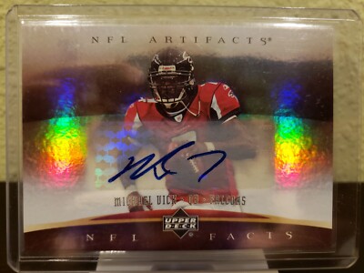 2007 Upper Deck NFL Artifacts Michael Vick Auto Autograph NF-MV | eBay