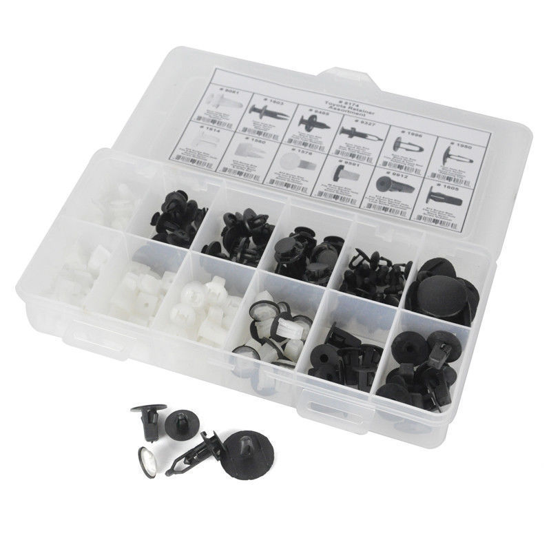 146 Pcs Fender Hood Car SUV Door Bumper Plastic Trim Clips Retainer For ...