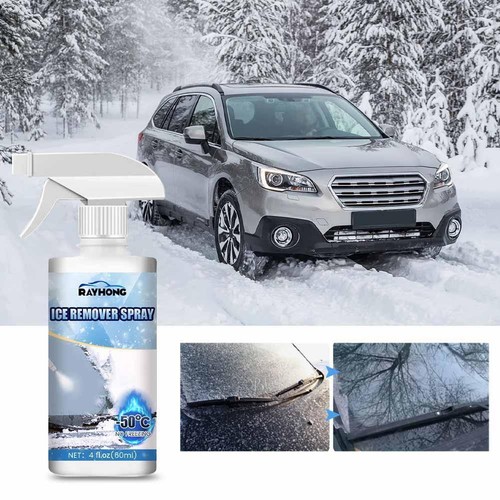 Car Windshield Ice Remover Spray Deicing Deicer Defroster Agent 60ML ...