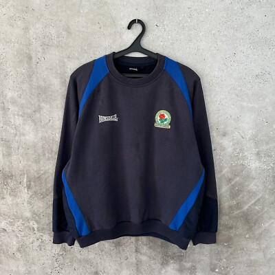 BLACKBURN ROVERS 2000s TRAINING FOOTBALL SWEATSHIRT LONSDALE TRACK TOP ...