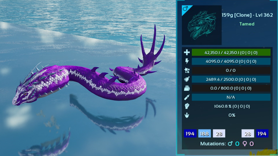 Basilisk-Ark Survival Ascended-ASA-PVE-Colors-Official-Dino- Xbox/PC ...