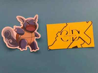 Wartortle Waterproof Sticker 3'' x 3'' | Pokemon | eBay