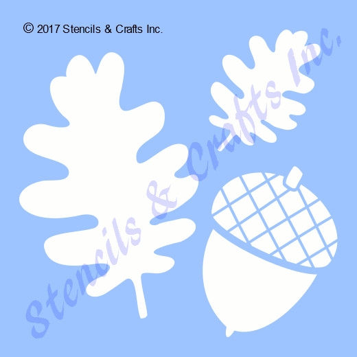 Acorn Stencil