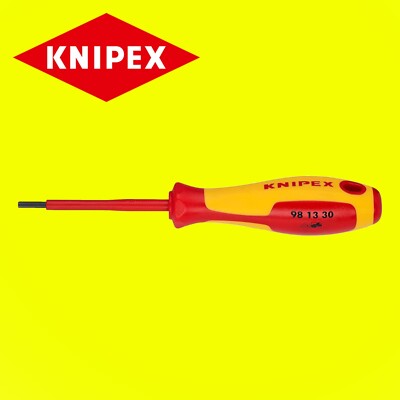 KNIPEX 981330 Screwdriver For Hex Socket Keys Insulated 182mm (3mm ...
