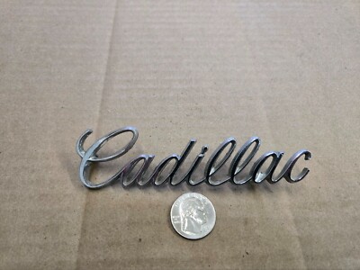 Cadillac OEM 1976-1979 Seville Rear Trunk Script Emblem Badge Logo Name ...