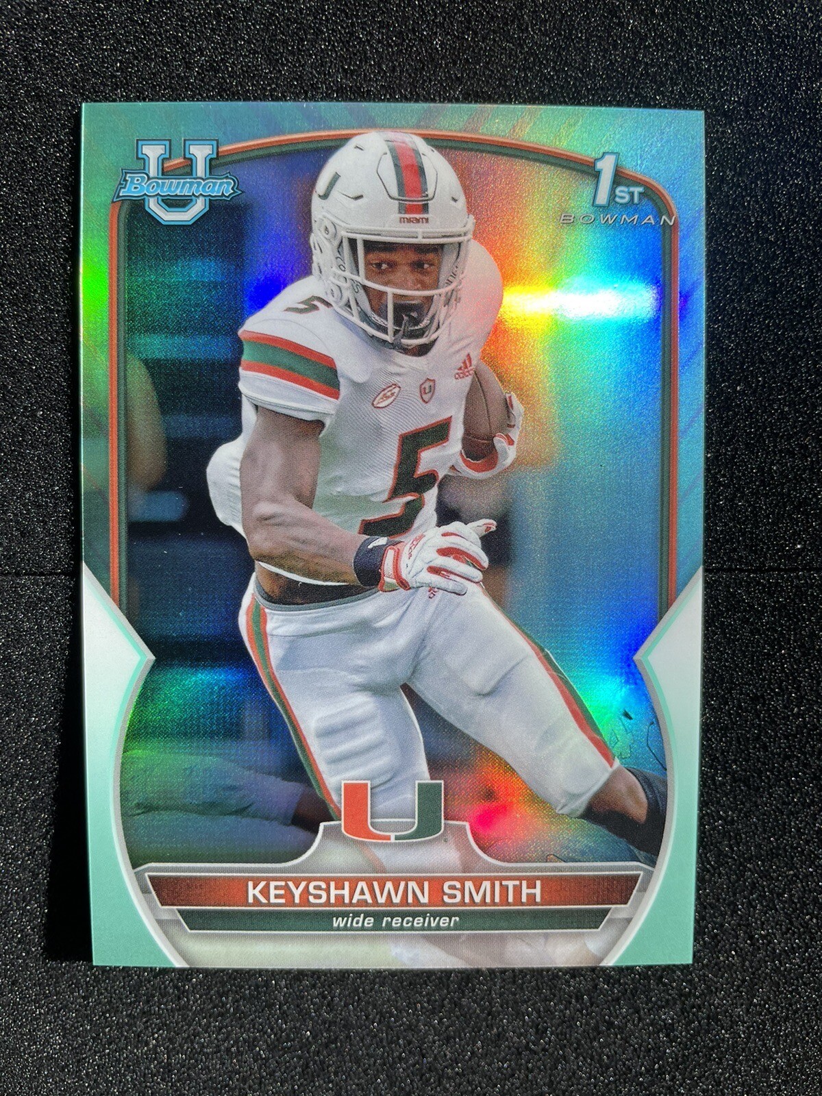 2022 Bowman Chrome University Keyshawn Smith 1st Bowman Aqua Refractor ...