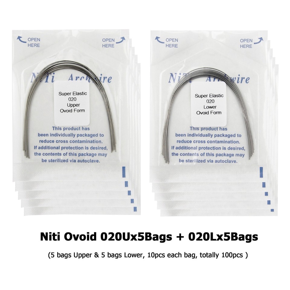Orthodontic Arch Wire Niti Stainless Steel Round Rectangular Ovoid ...