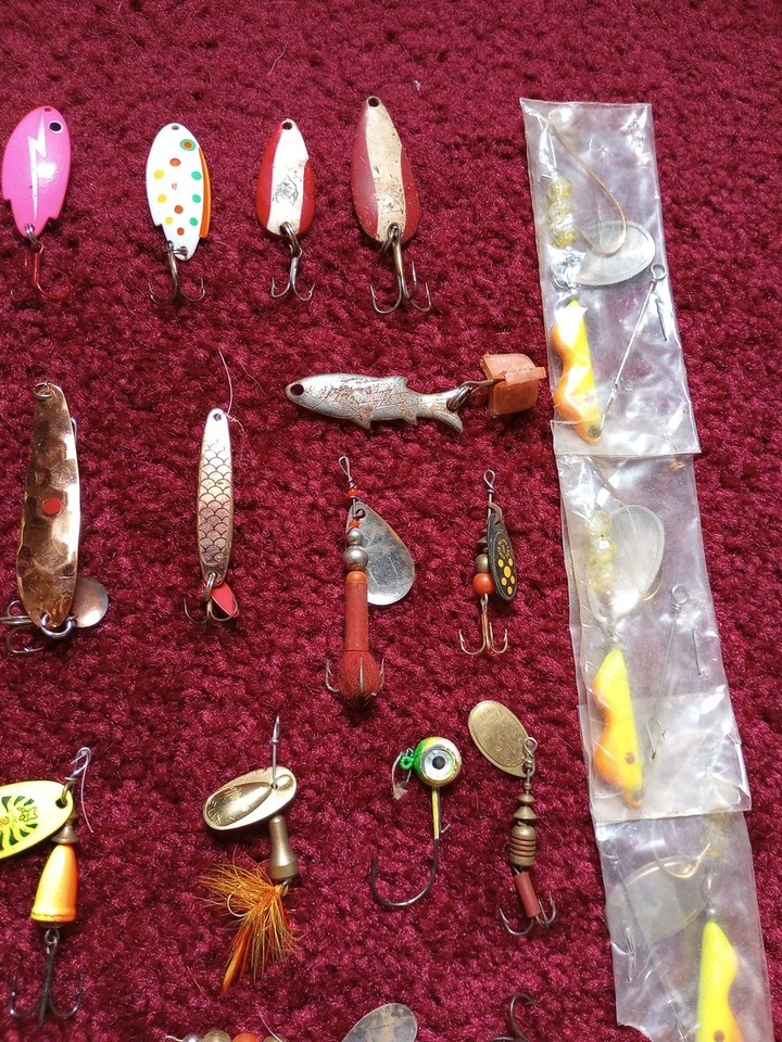 38 Pc Fishing Lot Daredevil Spoons,Rapala, line cutters new/old Value ...