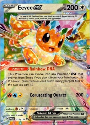 Pokemon Prismatic Evolutions Eevee ex 075/131 NM (SKU 1-2) | eBay