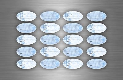 100 x sticker self stiker freeze freezer labels food packaging frozen ...