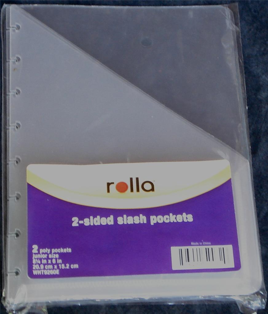 Rolla 2-Sided Slash Pockets, Junior Size, 8.24" by 6" -BRAND NEW IN ...